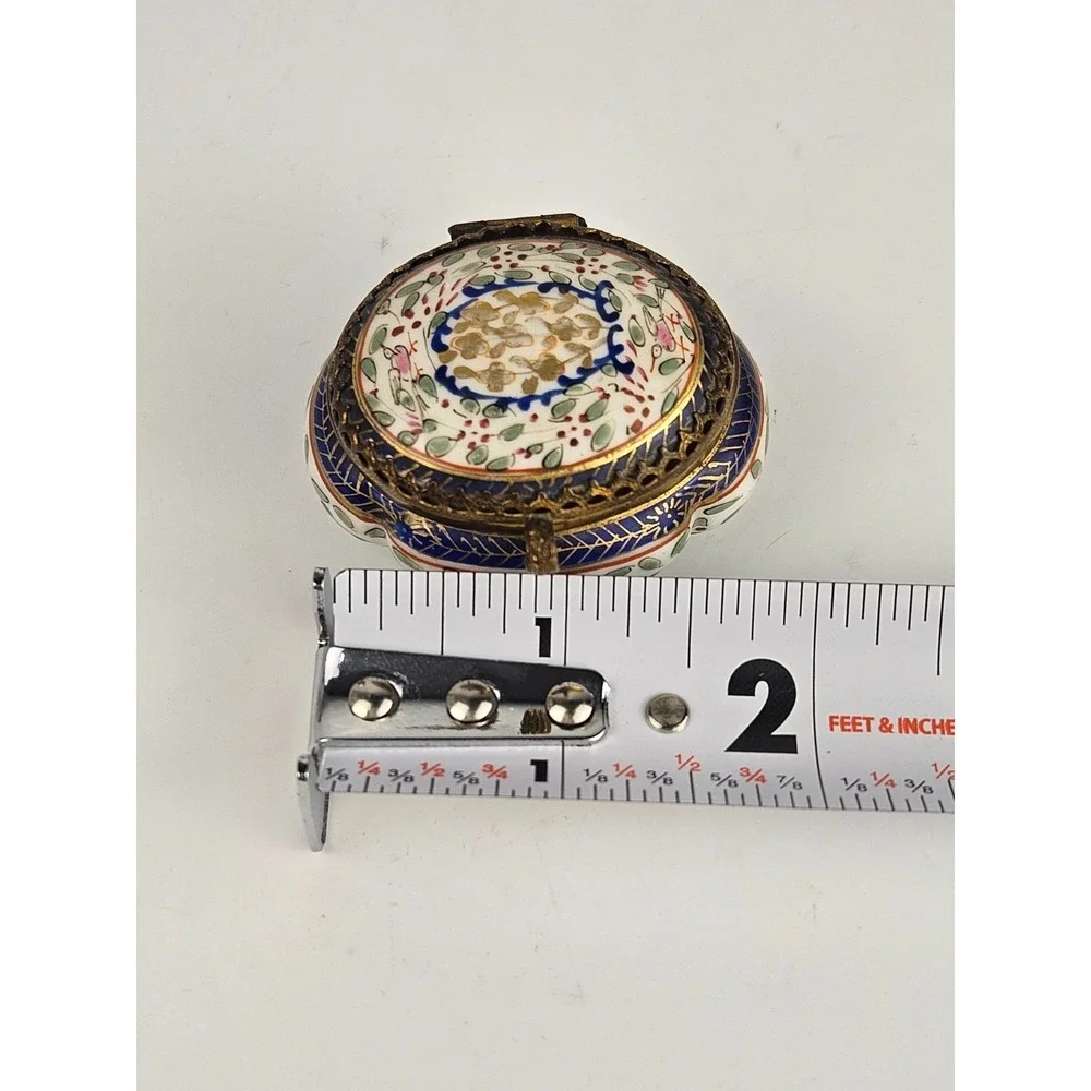 Holiday | Antique European Porcelain Trinket Box Ormolu Mounted Imari ...